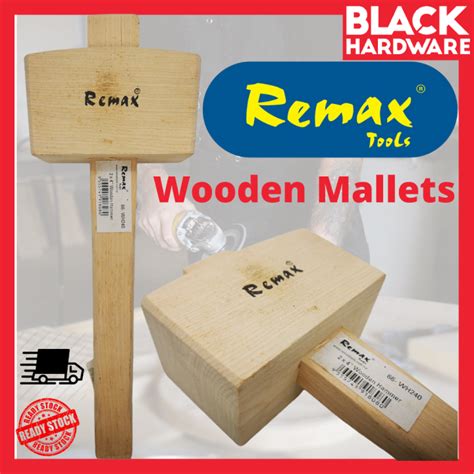 Black Hardware Remax Impact Wood Carpenter Chisel Dowel Wooden Mallet