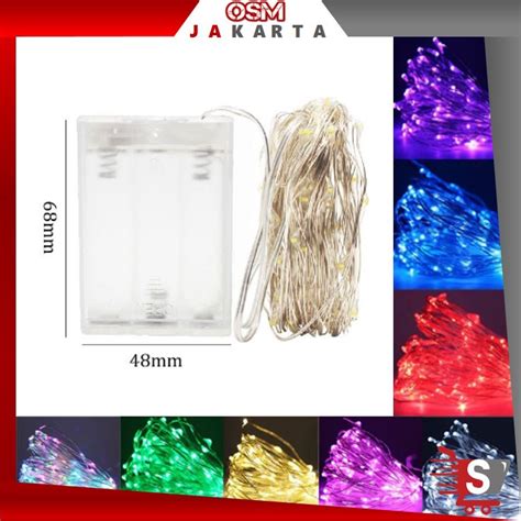 Jual OSM JKT L Lampu Natal Hias Tumblr M LED Lampu Tumblr Kawat Hias Dekorasi Baterai
