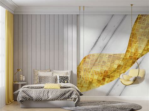 Тапет Златен мрамор Изящество и стил за вашия интериор Фото Тапети