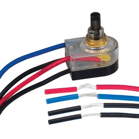 Bandp Lamp® On Off Push Button Switch With Brass Nut