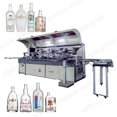 Full Automatic Glass Bottle Screen Printer Silk Screen Printing Machine