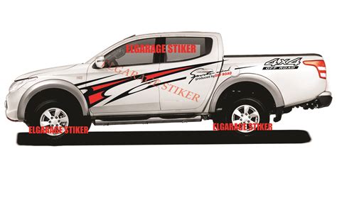 Stiker Mobil Triton Hilux Dmax Navara Ranger Cutting Stiker Mobil 4x4