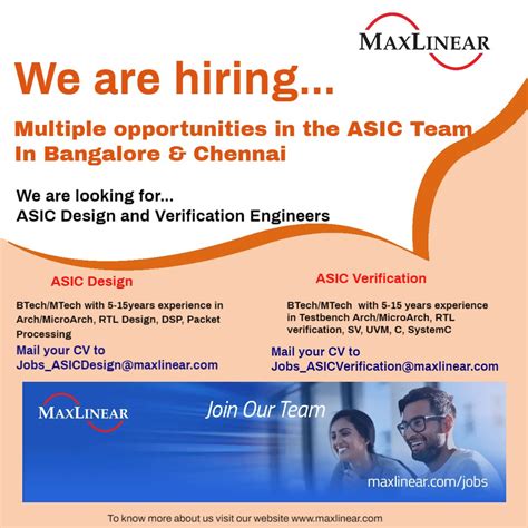 Sangeetha Amin On Linkedin Hiring Asicdesign Asicverification Careeropportunites