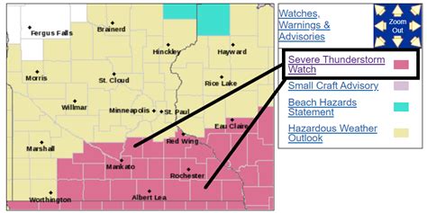 Severe Thunderstorm Watch Until 10 Pm Includes Southern Minnesota