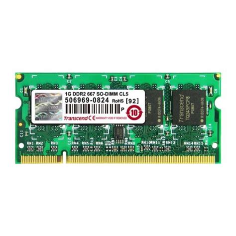 Transcend Sodimm Ddr2 1gb 667mhz 128mx8 Cl5 Jetram™ Comfeel E Shop