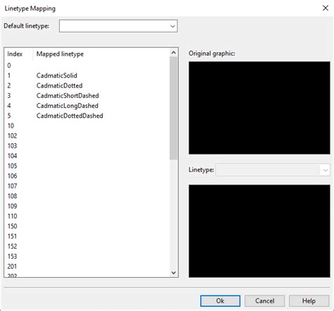 Linetype Mapping