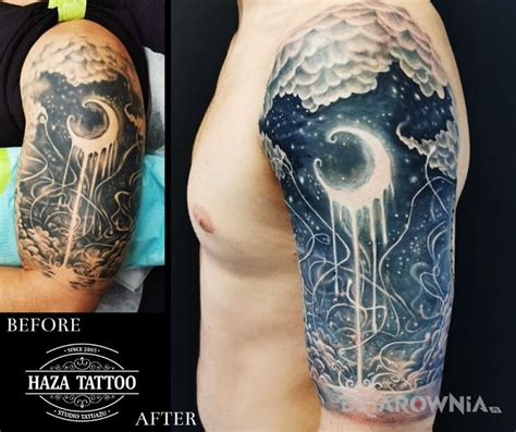 Tatuaż nieboskłon Autor Studio Haza Tattoo dziarownia pl