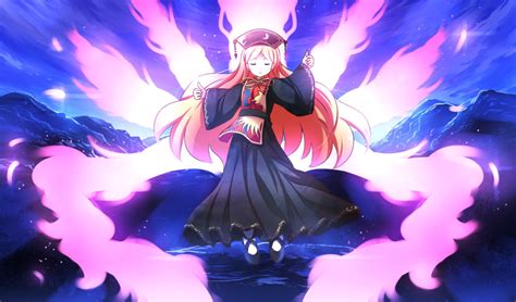 Safebooru 1girl Black Dress Blonde Hair Chinese Clothes Closed Eyes