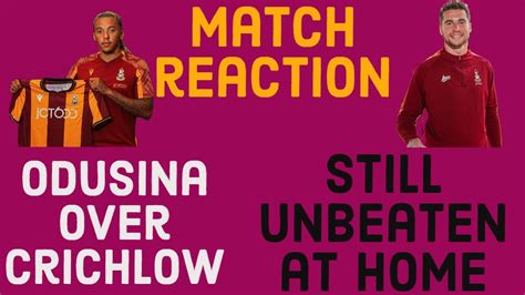 Bradford City V Walsall Match Reaction Youtube