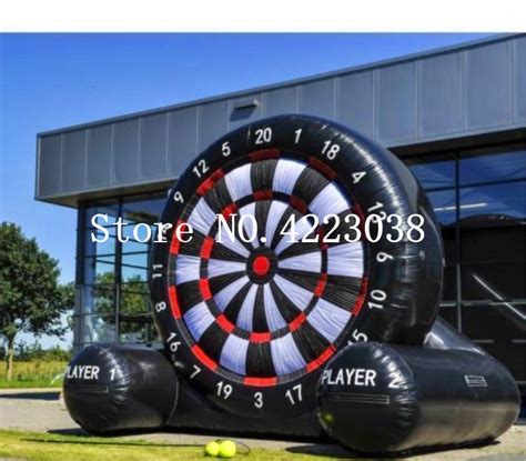 Giant 4m 13ft Inflatable Human Soccer Dart Board Game For Outdoor Fun