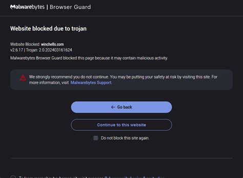 Possible Fp Website Blocking Malwarebytes Forums