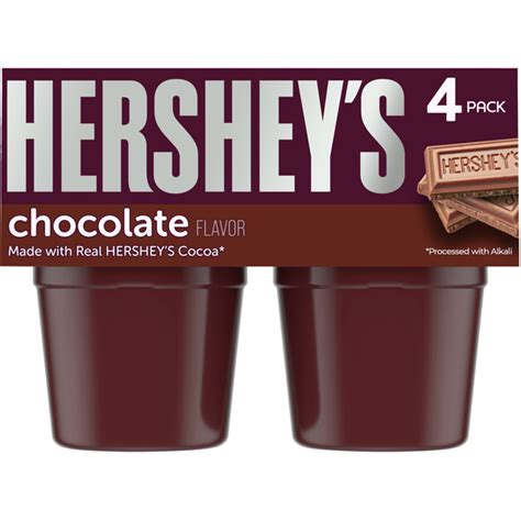 Hersheys Chocolate Ready To Eat Pudding Snack With Milk And Real Cocoa Same Day Delivery Or