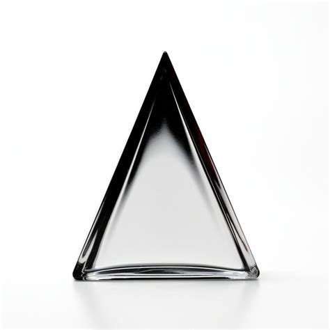 Premium Photo Glass Pyramid Isolated On A White Background