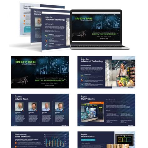 Designs Cutting Edge Retail Technology PPT Template Design PowerPoint Template Contest