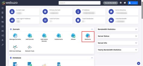 Redirects Webuzo