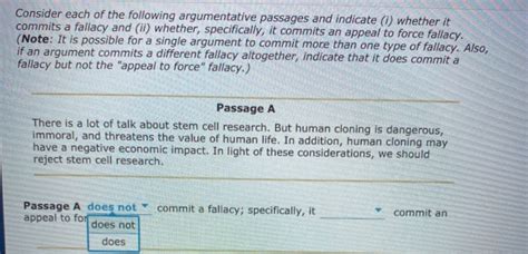Solved Consider Each Of The Following Argumentative Passages Chegg