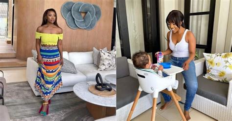 Cuteness Overload Pearl Modiadie Shows Off Her Little Man In Lux