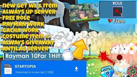 FREE ROLE AUTOFARM GRATIS OMG SERVER TERBARU GROWTOPIA
