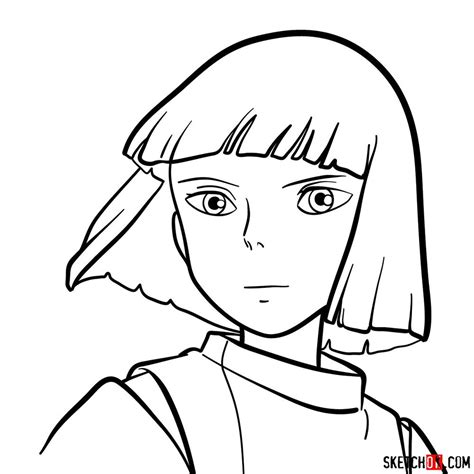 How To Draw Haku Spirited Away Sketchok Easy Drawing Guides