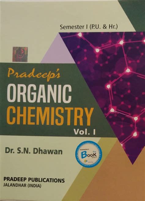 Pradeep Organic Chemistry Vol 1 By D R S N Dhawan Order Your Books