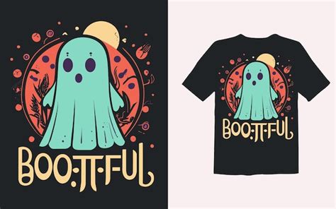 Premium Vector Bootiful Ghost Halloweeen Tshirt Vector Halloween