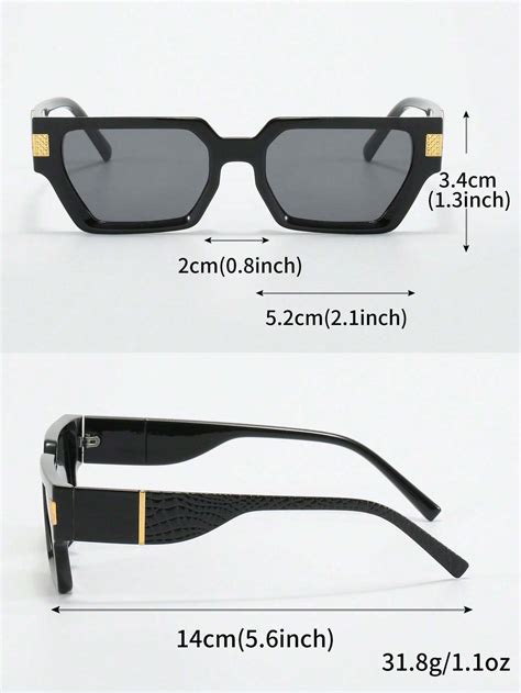 1pc Unique Polygonal Plastic Mens Fashion Eyeglasses In Cool Hip Hop
