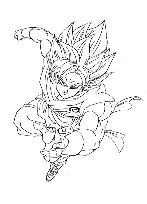 Immagini Goku Super Saiyan Blue Da Colorare Disegni Di Dragon Ball