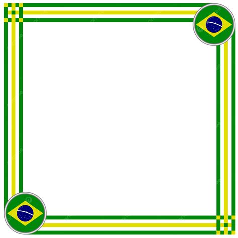 ブラジルの正方形のフレーム ボーダー ストライプ ベクトル透明イラスト画像とpngフリー素材透過の無料ダウンロード Pngtree