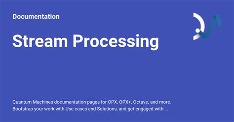 Stream Processing - Documentation