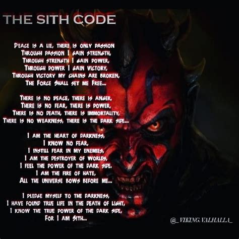 The Sith Code