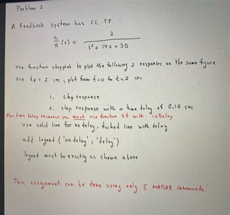 Solved All Calculations Must Be Done Using Only MATLAB Chegg