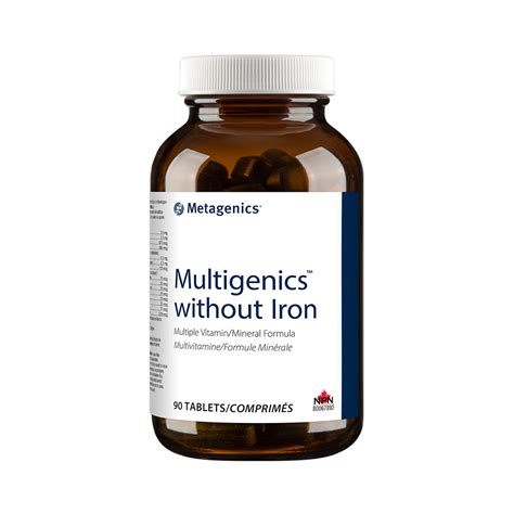 Multigenics Without Iron 90 Tablets Naturopathic Products