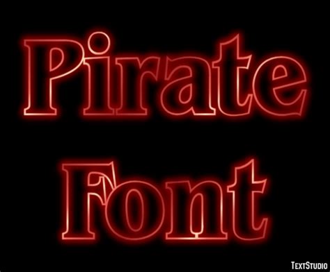 Pirate Font Text Effect And Logo Design Font