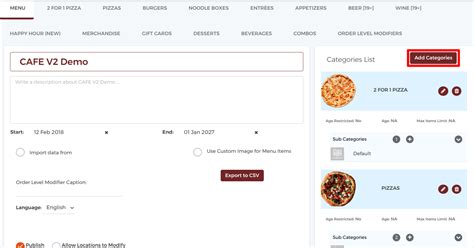 Create A Menu Category Or Sub Category Moduurn Support