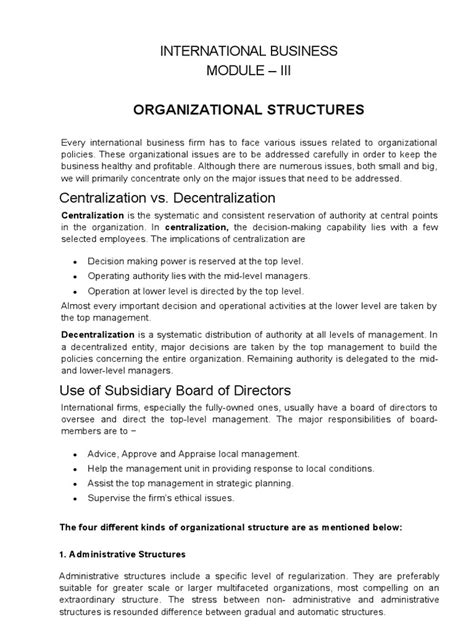 Ib Notes Module 3 Pdf Supply Chain Marketing