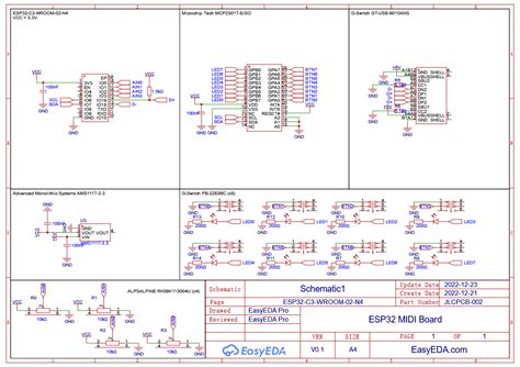 [review request] a midi board using a esp32 r printedcircuitboard