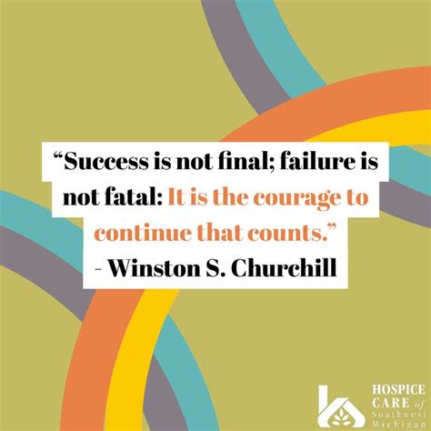 A Quote From Winston S Churchill About Success Is Not Final Failure Is