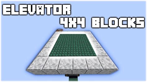 Minecraft 4x4 Slime And Honey Block Piston Elevator 117 Java