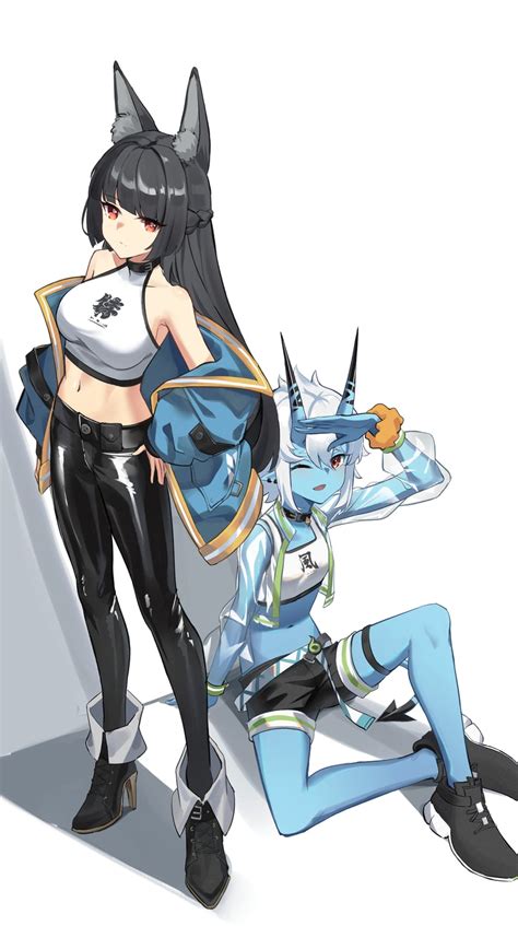 Hoshimi Miyabi And Soukaku Zenless Zone Zero Drawn By Czk Danbooru