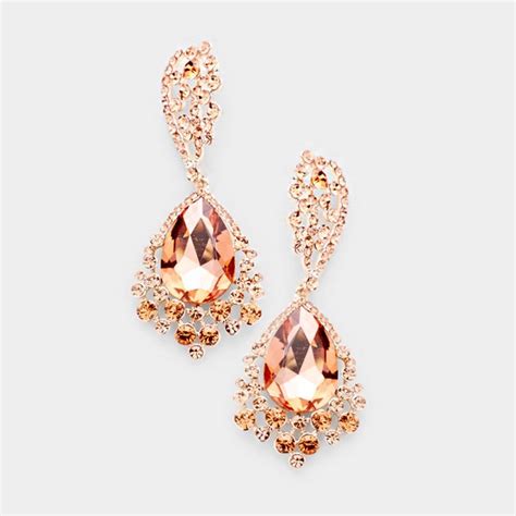 Peach Earrings Etsy