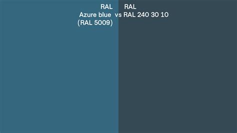 Ral Azure Blue Vs Ral 240 30 10 Side By Side Comparison