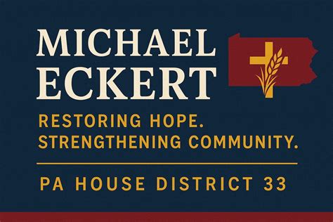 Michael Eckert For State Representative