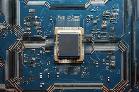 Premium Ai Image Electronic Circuit Board With Components
