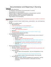 Unit 9 Documentation And Reporting Docx Documentation And Reporting