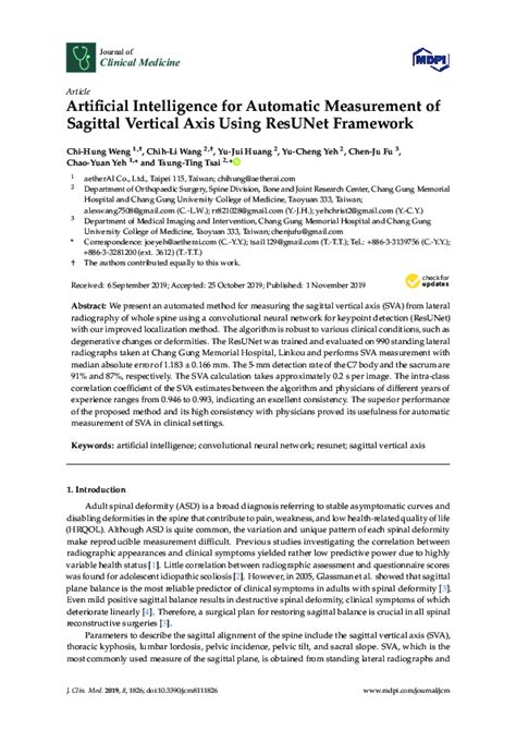 Pdf Artificial Intelligence For Automatic Measurement Of Sagittal