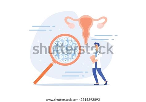 Doctor Diagnosis Hpv Virus Cervical Cancer Stock Vector Royalty Free