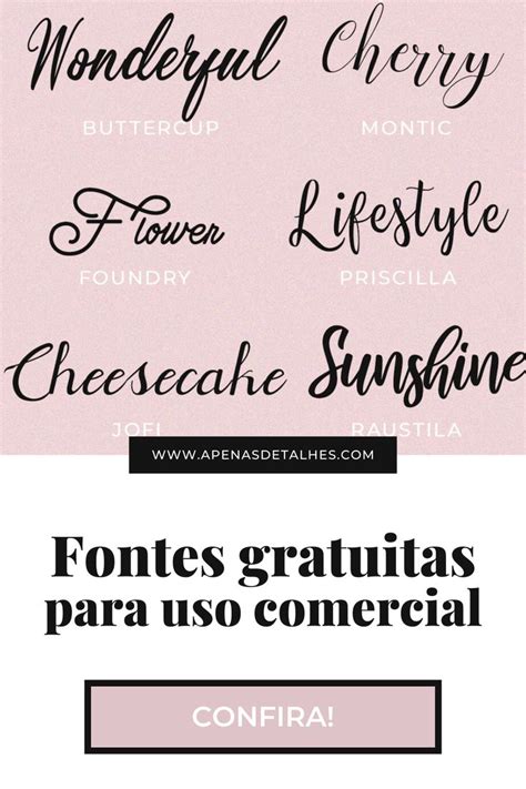 Fontes Gratuitas Para Uso Comercial Apenas Detalhes Fontes