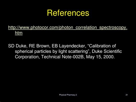 Ppt Particle Size Sizing Technique 3 Laser Diffraction Photon Correlation Spectroscopy