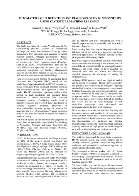 pdf automated fault detection and diagnosis of hvac subsystems using
