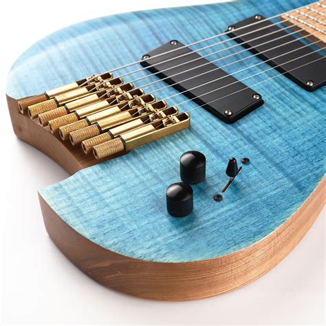 Batking 8 String Fanned Fret Headless Electric Travel Guitar With
